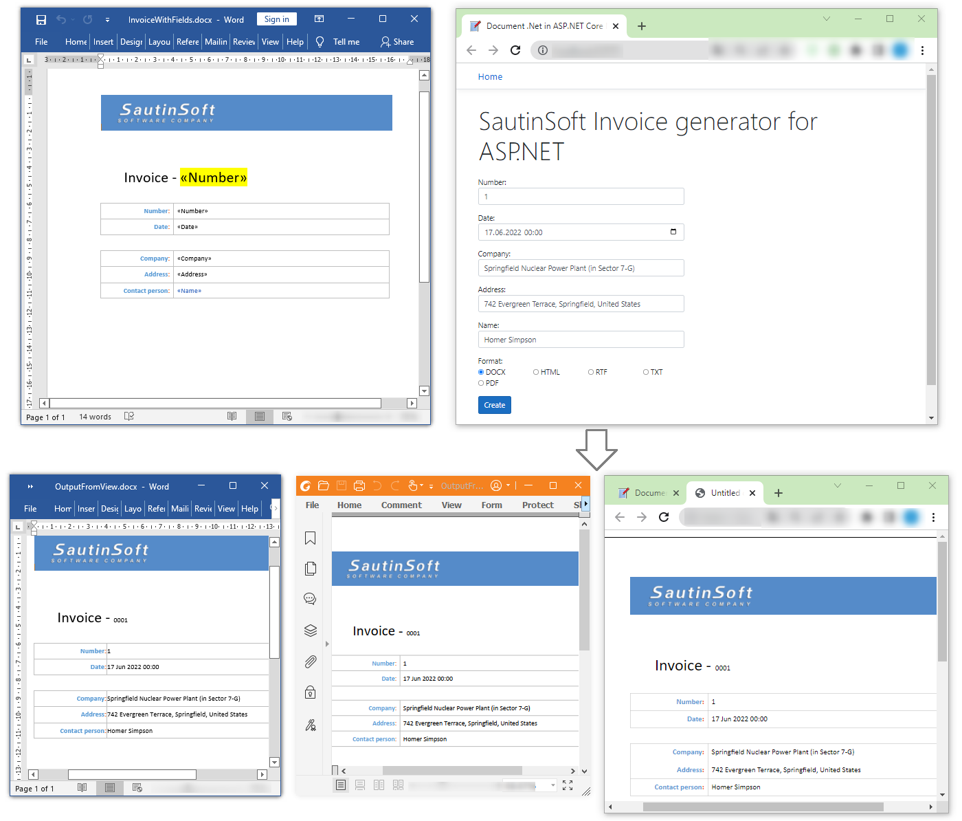 Mail Merge Word Document In Aspnet Mvc C And Net
