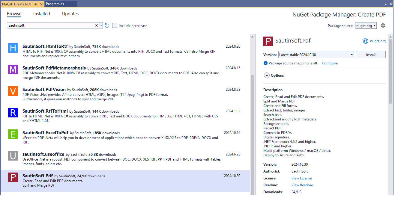 How to use «Pdf .Net» library under Windows